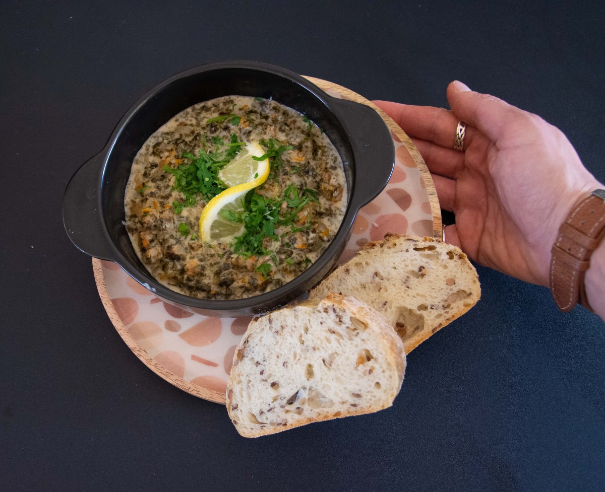 Penclawdd Cockles in a Mascarpone & Laverbread Sauce, Served with ...